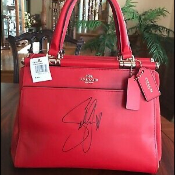 Coach | Bags | Autographed Selena Gomez Signature Coach Bag Price Tag ...